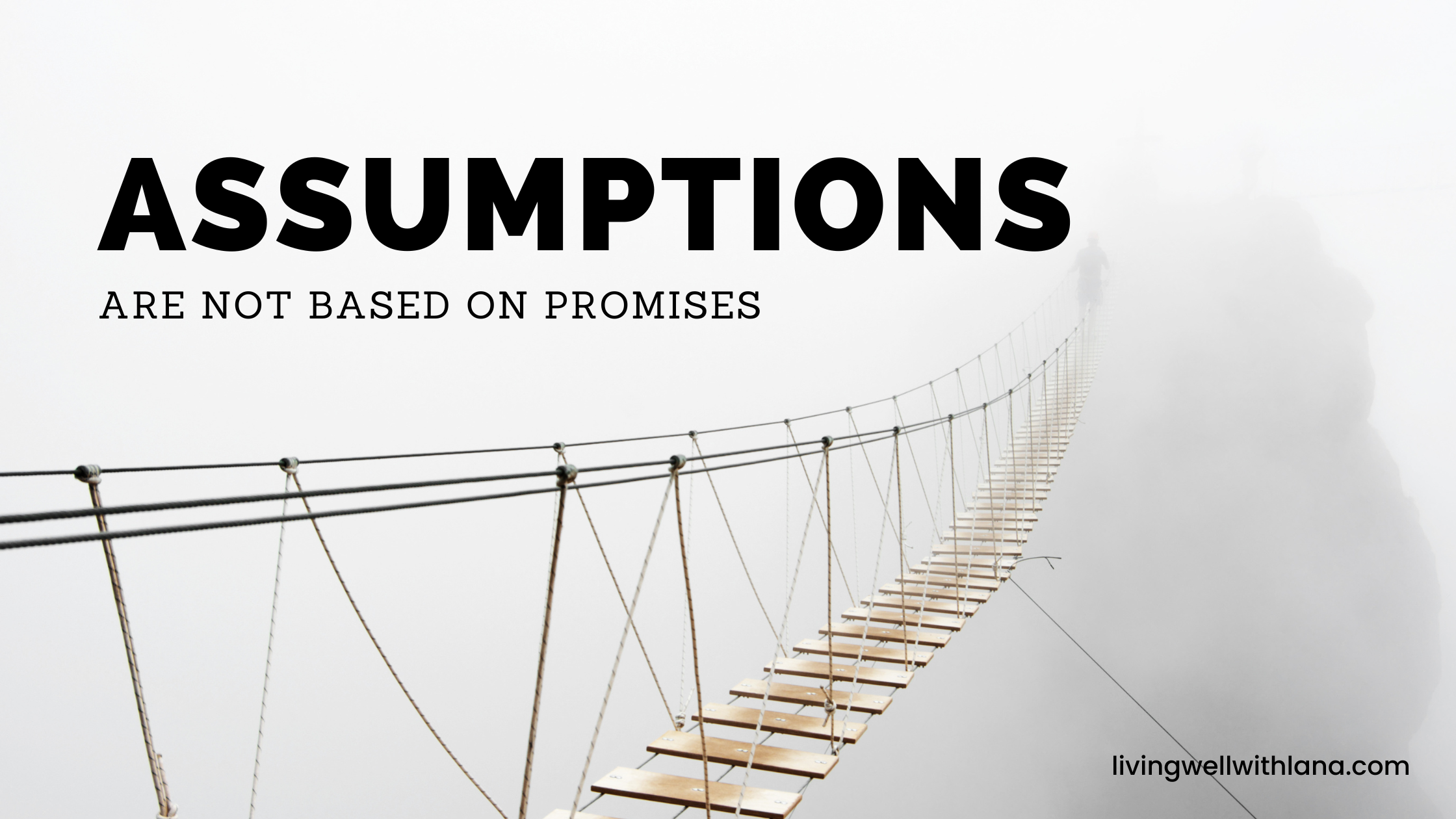 Assumptions Are Not Based On Promises - Living Well with Lana